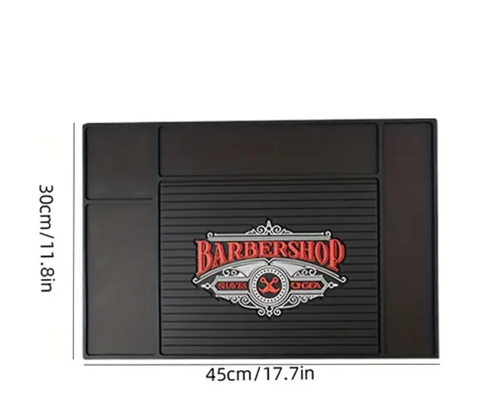 BarberShop Silicone Tool Mat - Black – PERTH HAIR SUPPLIES