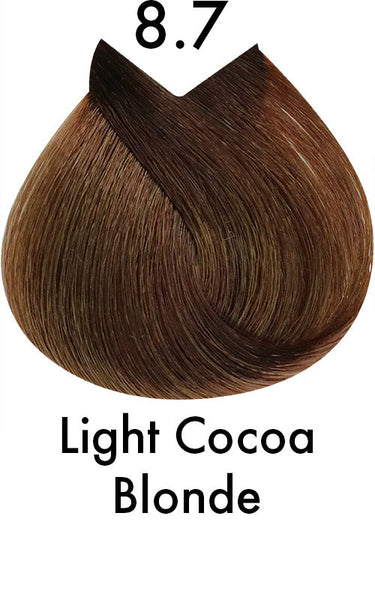 Color US Permanent Hair Colour 8.7 Light Cocoa Blonde 120ml – WA HAIR ...